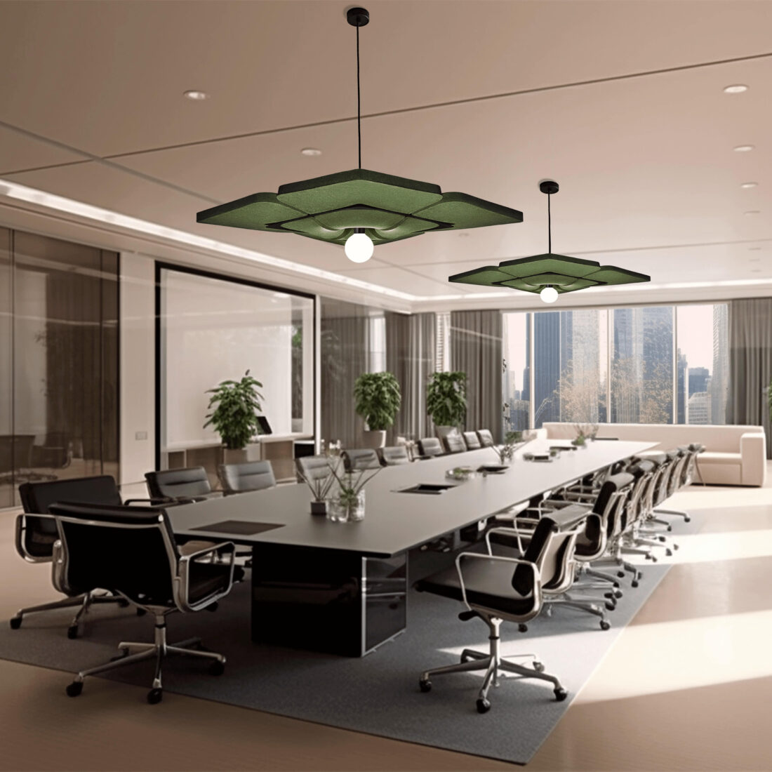 Foli Acoustic Light Square - Acustico Lighting